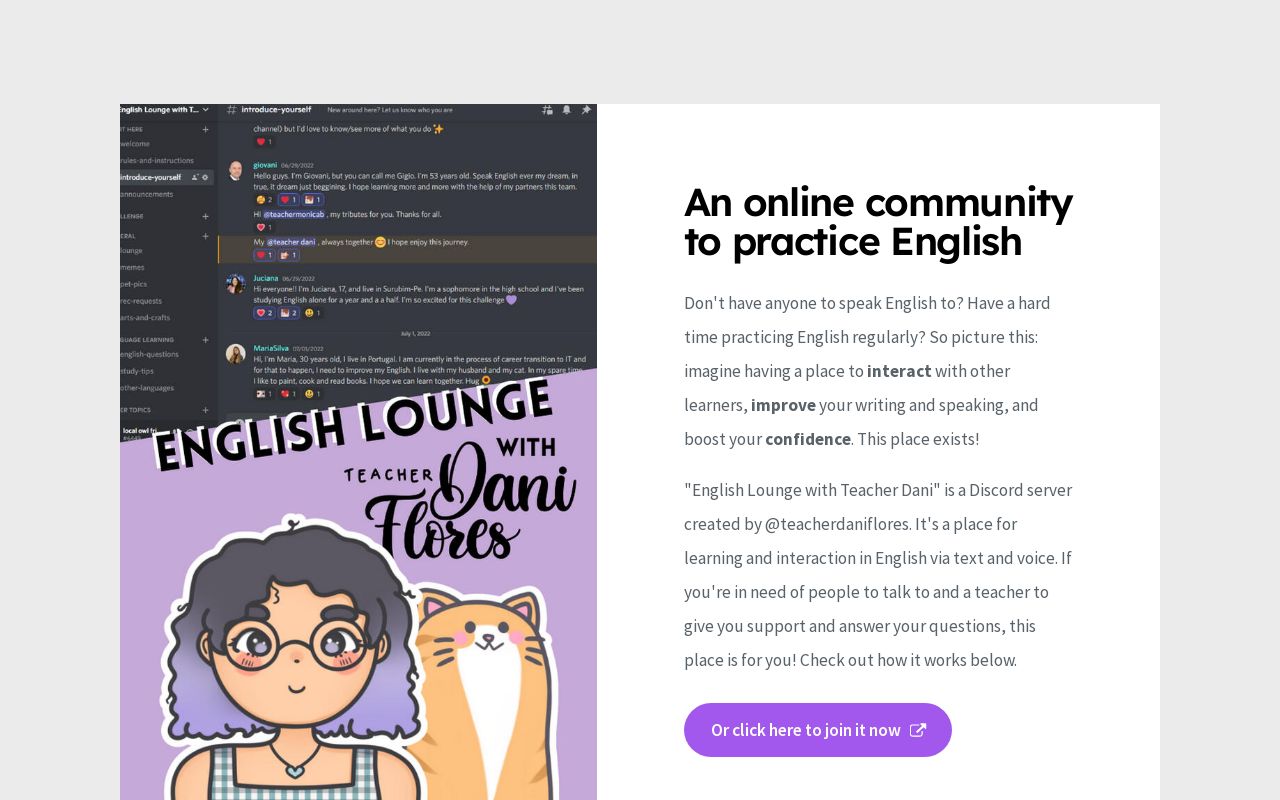 English Lounge with Teacher Dani